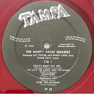 MARTY PAICH QUARTET - THE MARTY PAICH QUARTET FEATURING ART PEPEER ...
