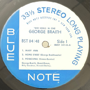 GEORGE BRAITH - TWO SOULS IN ONE - Jazz Records seeed