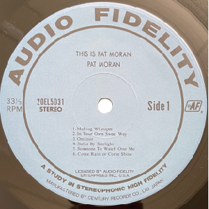 PAT MORAN - THIS IS PAT MORAN - Jazz Records seeed