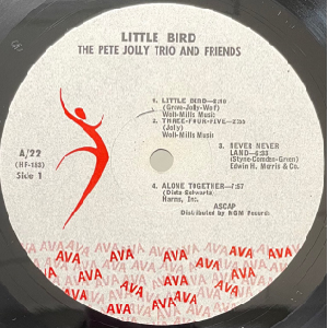 PETE JOLLY TRIO AND FRIENDS - LITTLE BIRD - Jazz Records seeed