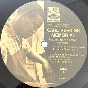 CARL PERKINS - MEMORIAL - Jazz Records seeed