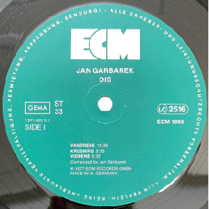 JAN GARBAREK - DIS - Jazz Records seeed